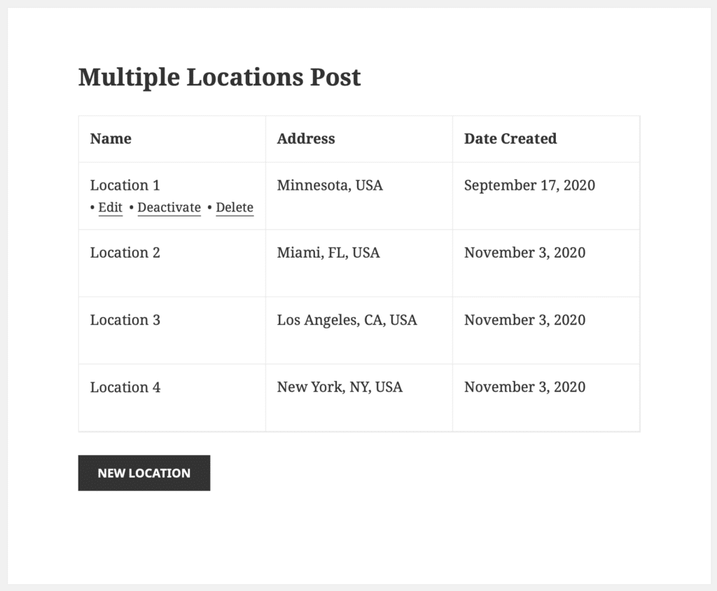 Multiple Locations • GEO my WP