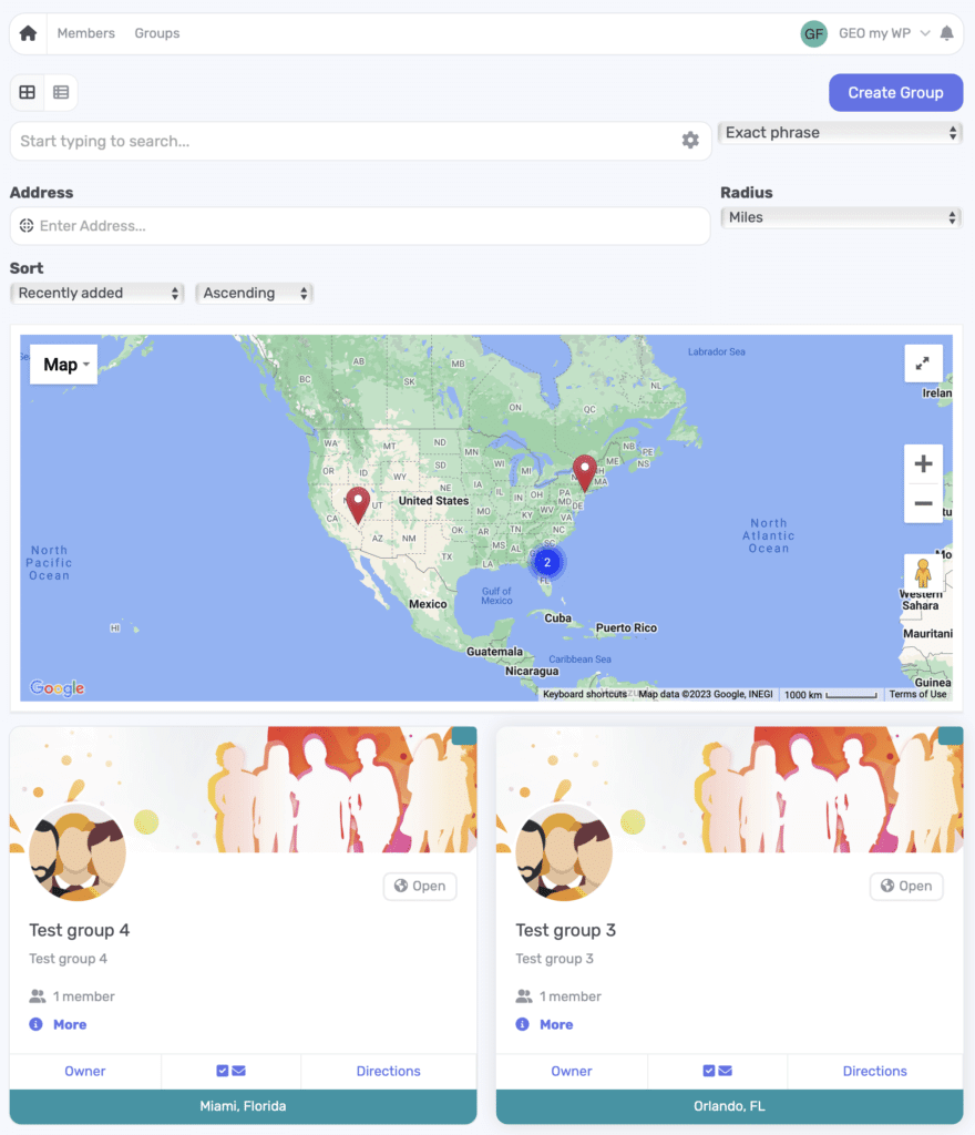 Powerful Geolocation-Based Features for PeepSo Plugin • GEO my WP